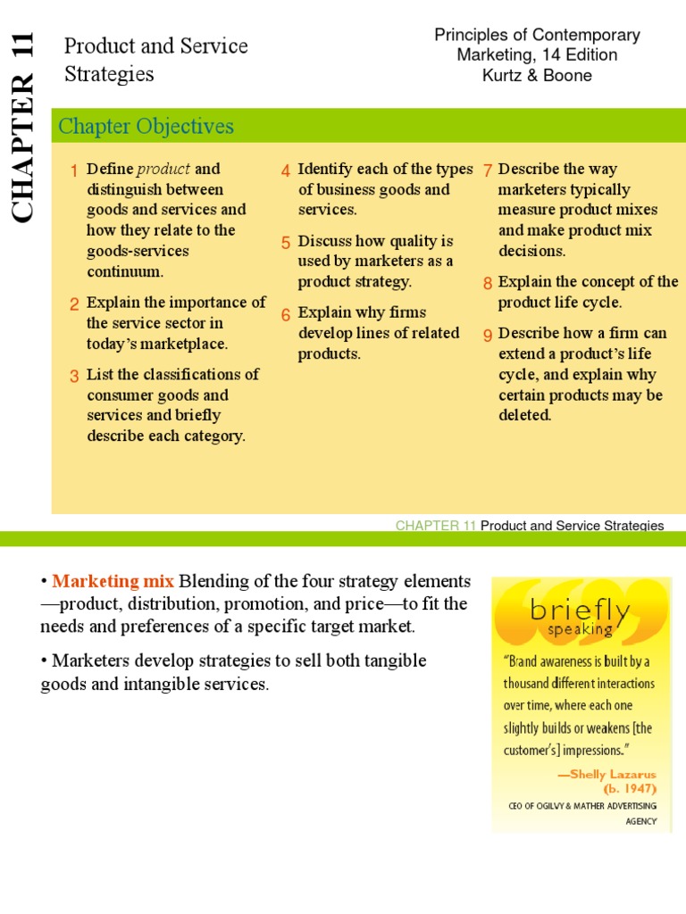 Chp11 Product & Service | PDF | Quality (Business) | Product (Business)