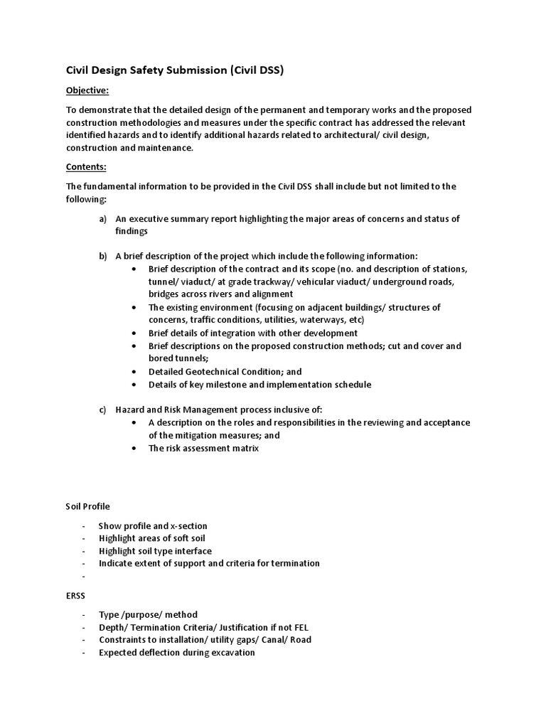 Safety Submission | PDF | Tunnel | Road