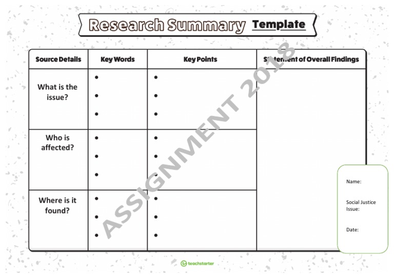 Research Template | PDF