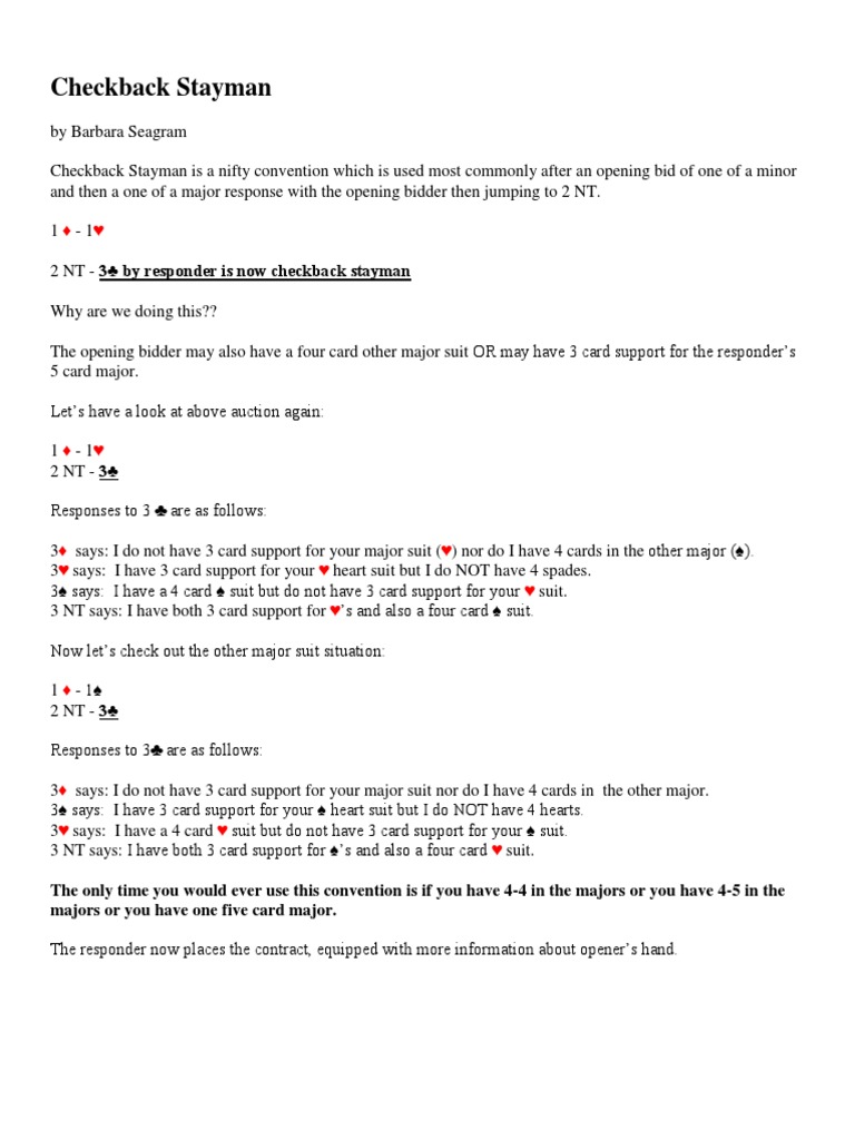 Check Back Stay Man | PDF | Card Games | Games Of Mental Skill
