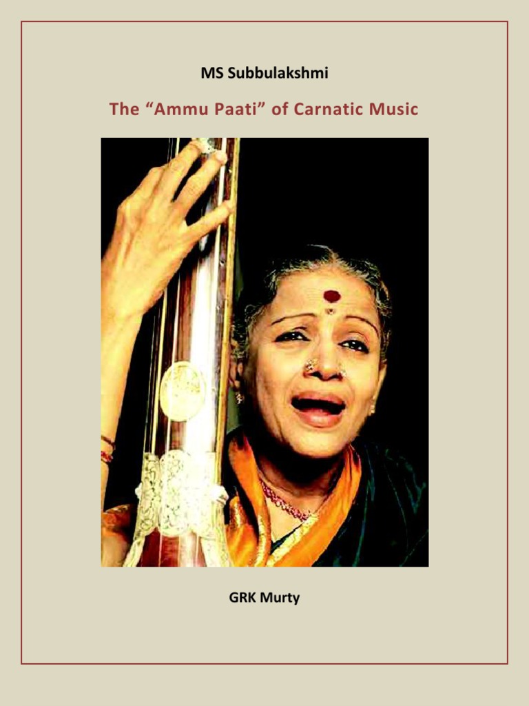 MS Subbulakshmi: Icon of Carnatic Music | PDF | Entertainment (General)