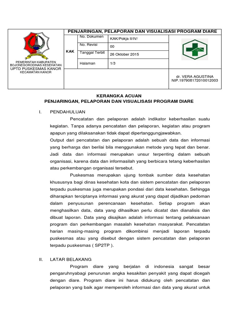 Kak Program Diare | PDF