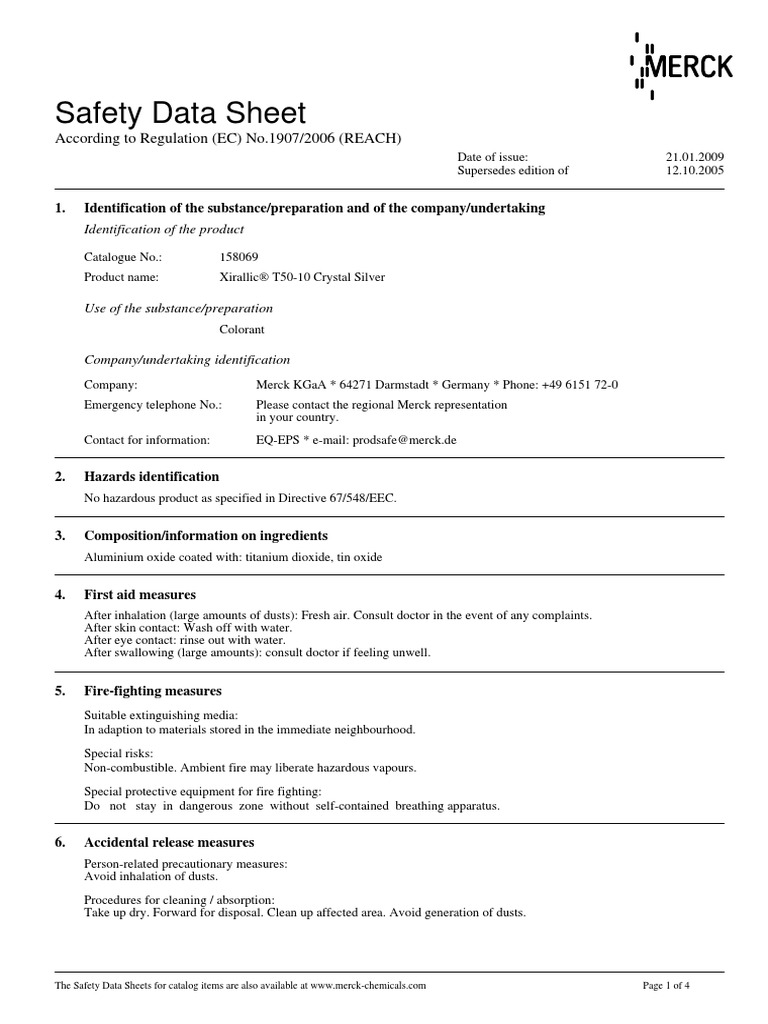 Xirallic T50-10 Cystal Silver | PDF | Personal Protective Equipment ...