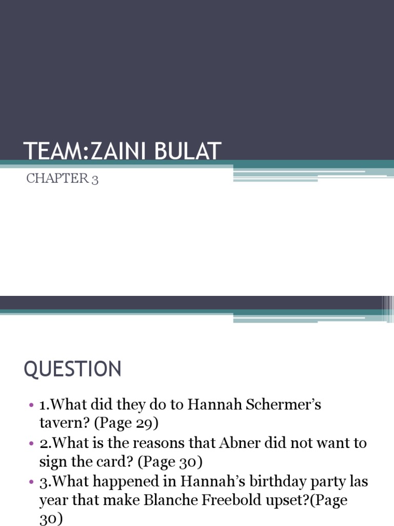 DEAR MR KILMER Chapter 3 | PDF