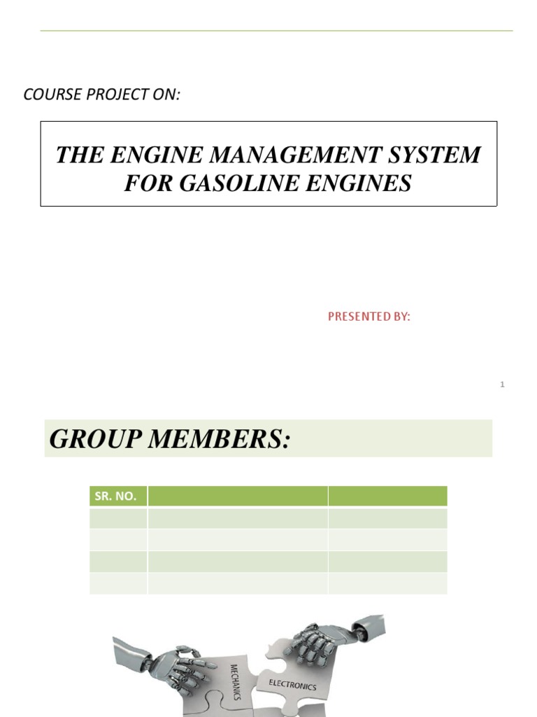 The Engine Management System For Gasoline Engines | PDF | Throttle ...