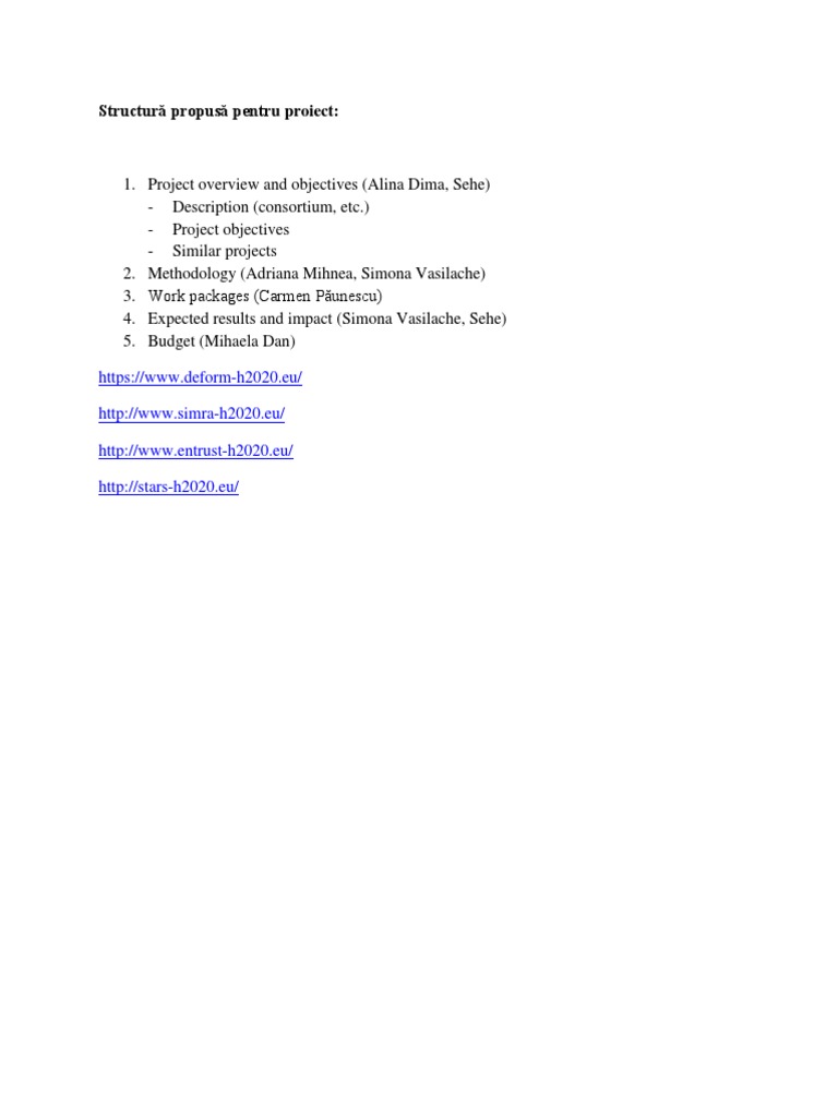 Structura Proiect | PDF