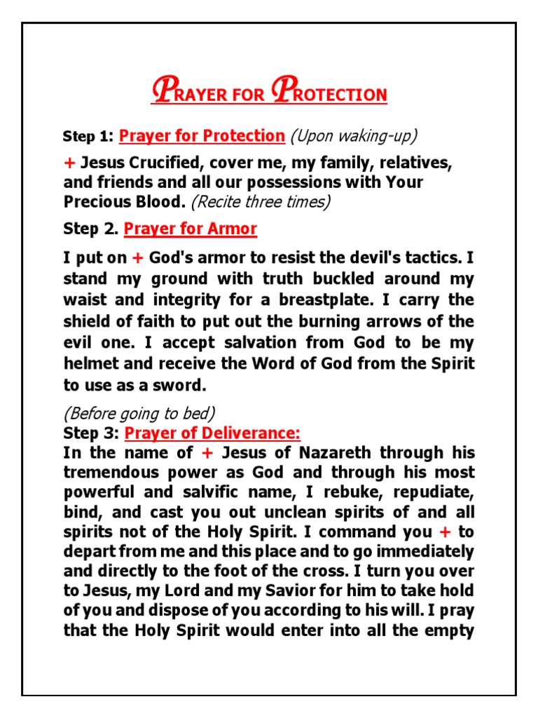 Prayer For Protection | PDF