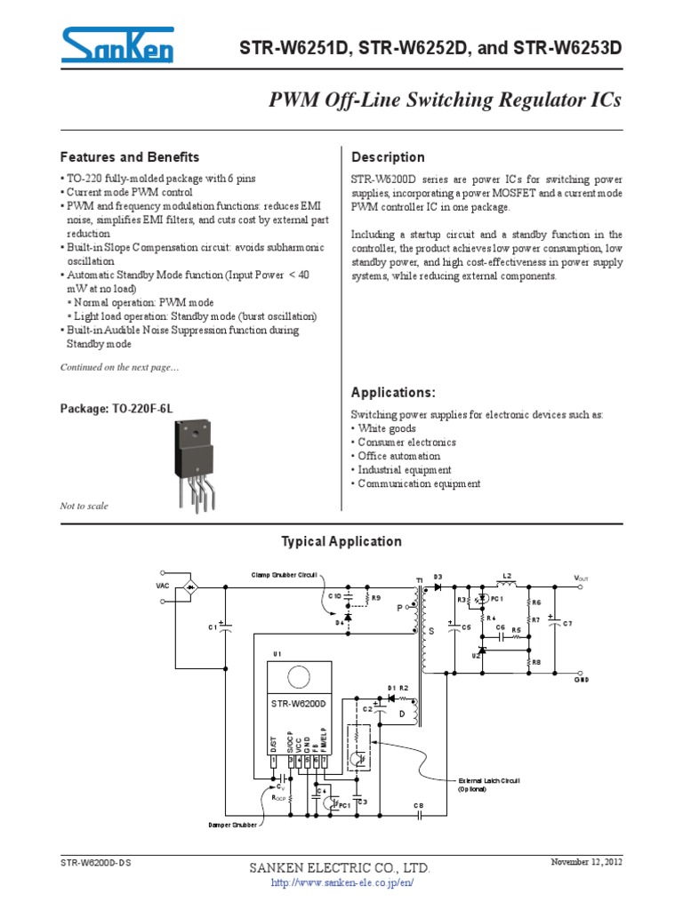 STR W6251D STR W6252D STR W6253D Datasheet PDF | PDF | Mosfet ...
