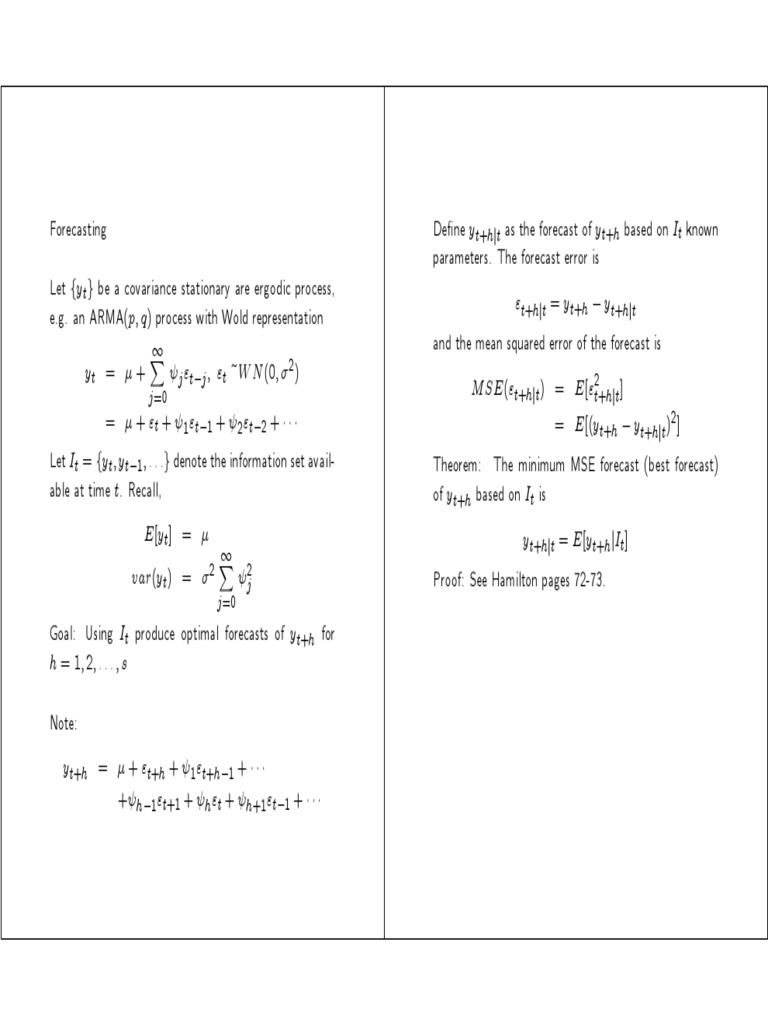 Forecast | PDF | Forecasting | Errors And Residuals
