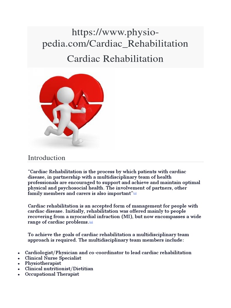 Cardiac Rehabilitation | PDF | Physical Therapy | Heart