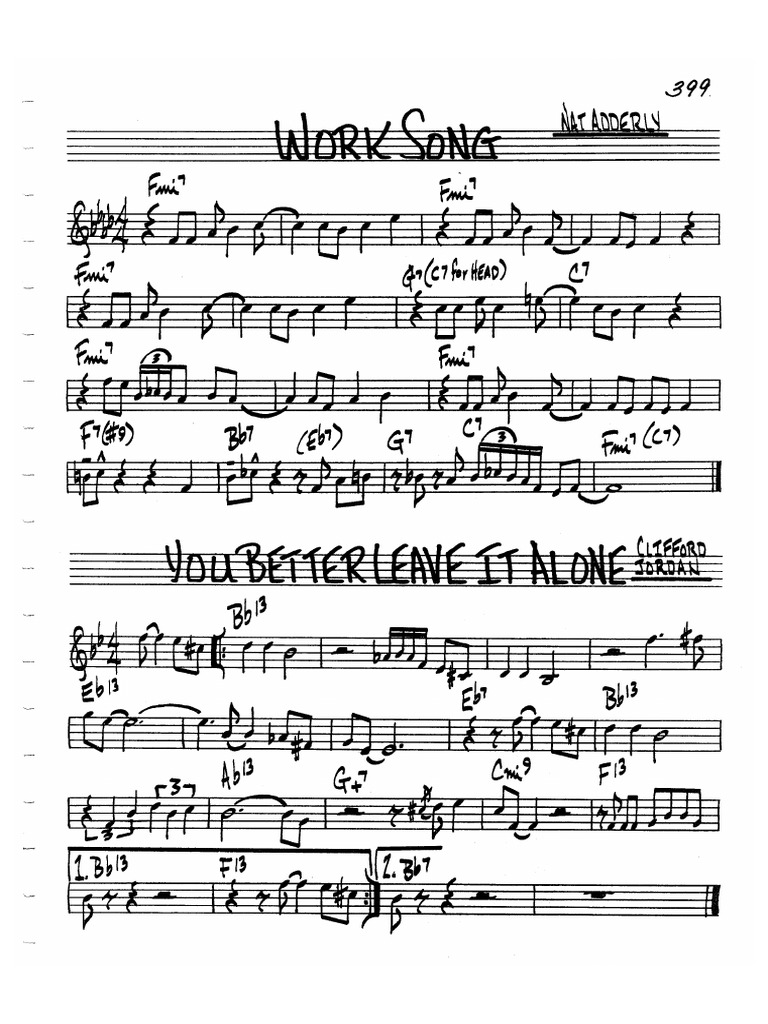 03-Work Song (Eb) | PDF