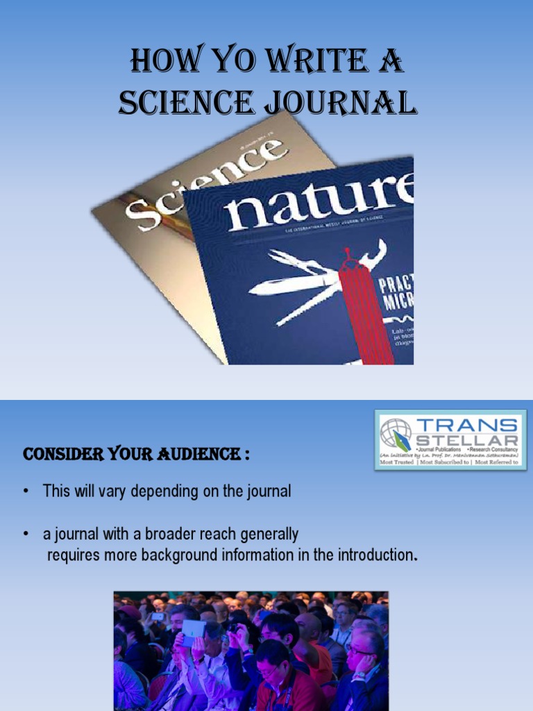 How to Write a Science Journal Article | PDF