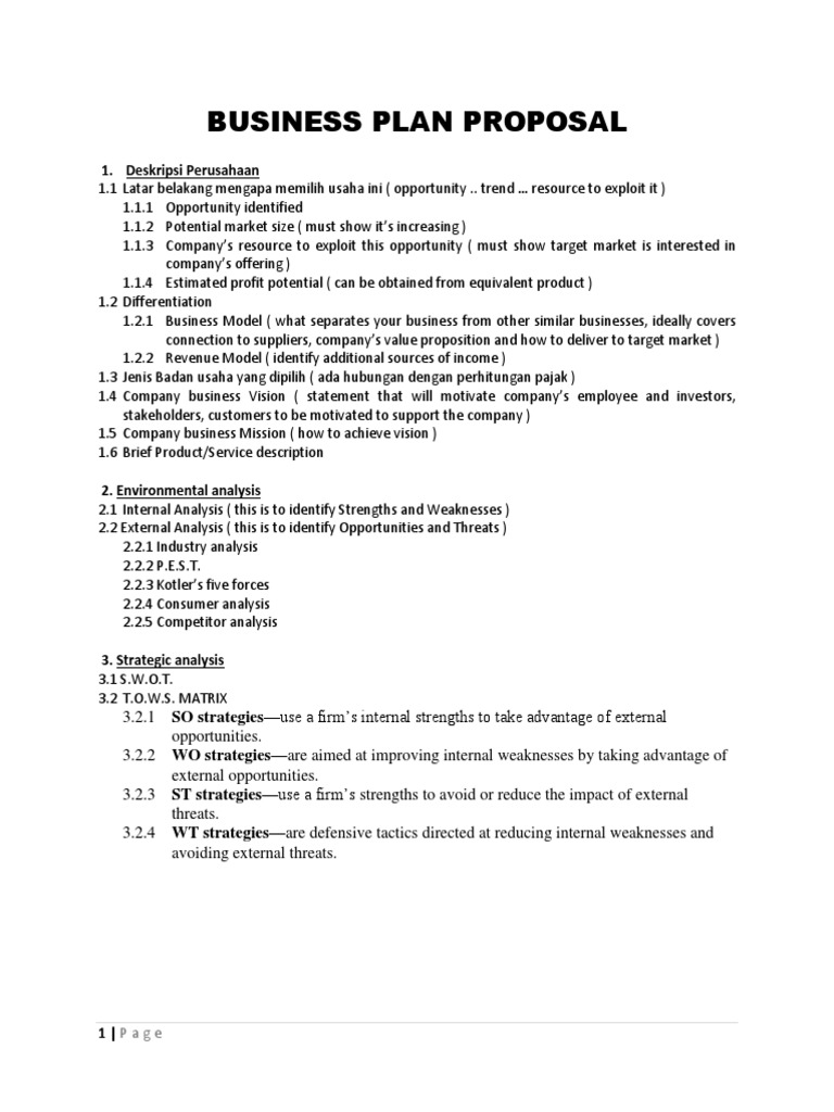 ROAD MAP-Business Plan Proposal | PDF | Strategic Management | Business ...