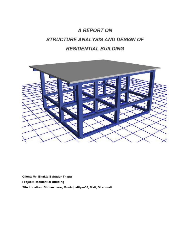 Structure Analysis Report | PDF | Beam (Structure) | Earthquakes