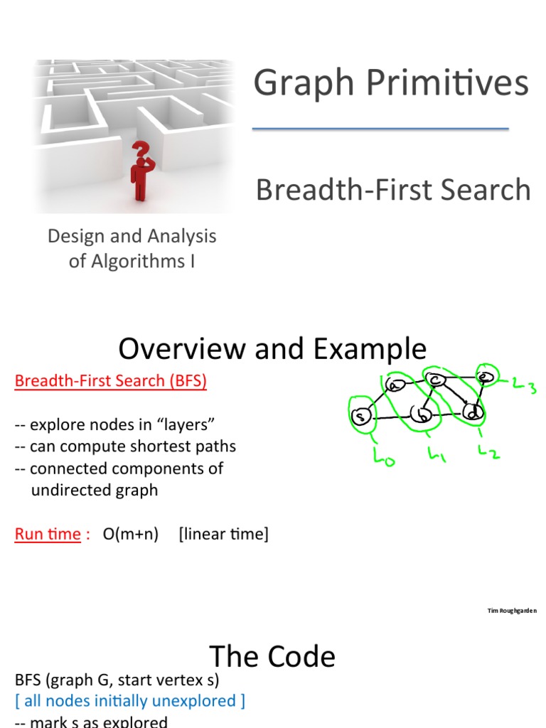 Algo Graphs Bfs Typed | PDF | Vertex (Graph Theory) | Algorithms