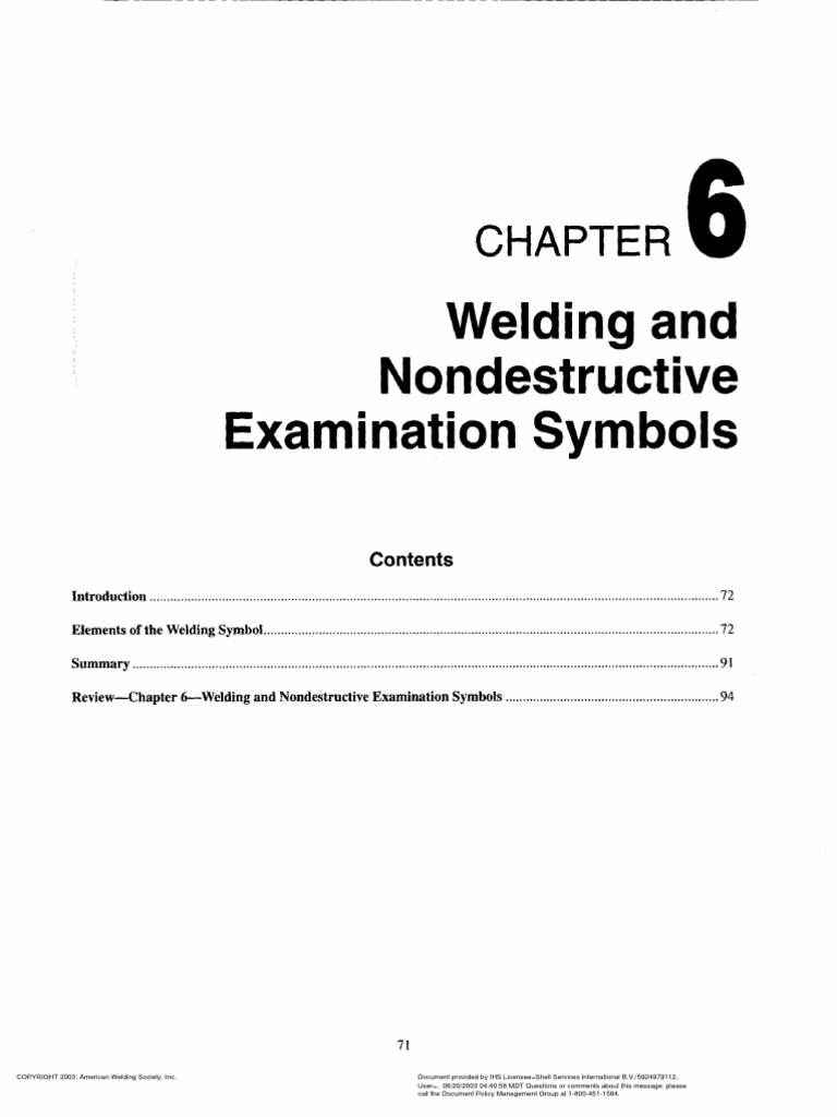 CH 06 Welding NDT Symbols | Nondestructive Testing | Welding
