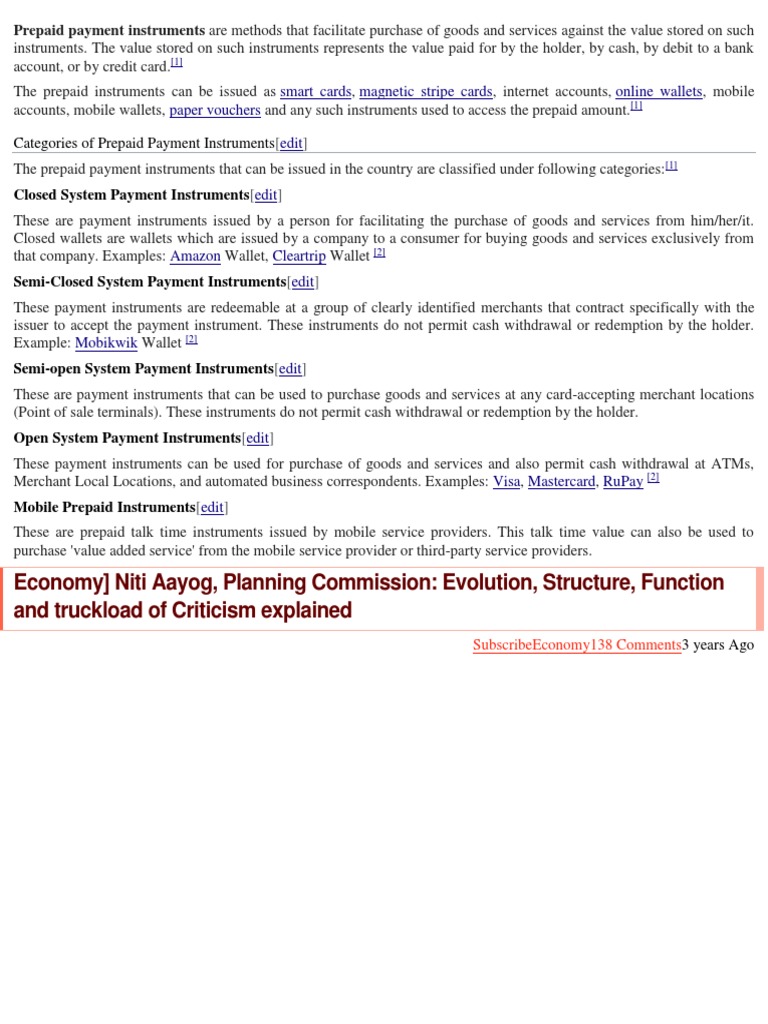 Examples of Prepaid Payment Instruments | PDF | Stored Value Card ...