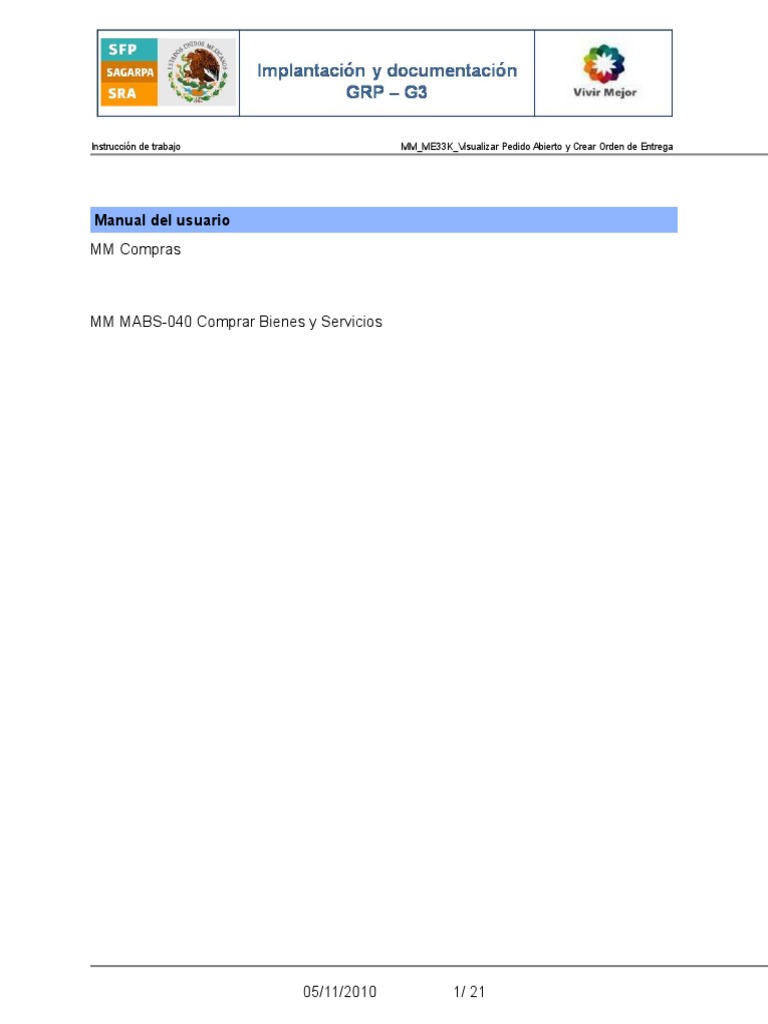 MM ME33K Visualizar Pedido Abierto y Crear Orden de Entrega | PDF | Point and Click | Informática