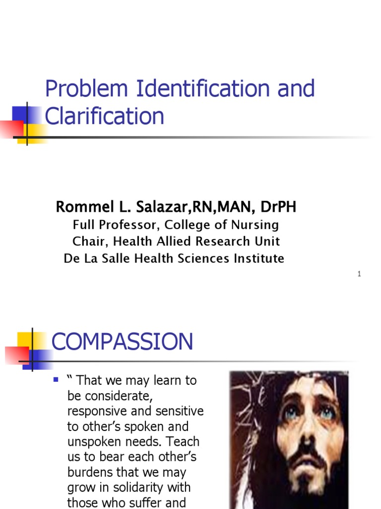 Problem Identification and Clarification | PDF | Nursing | Health Care