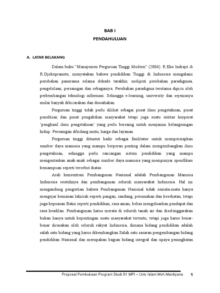 Isi Proposal Mpi | PDF
