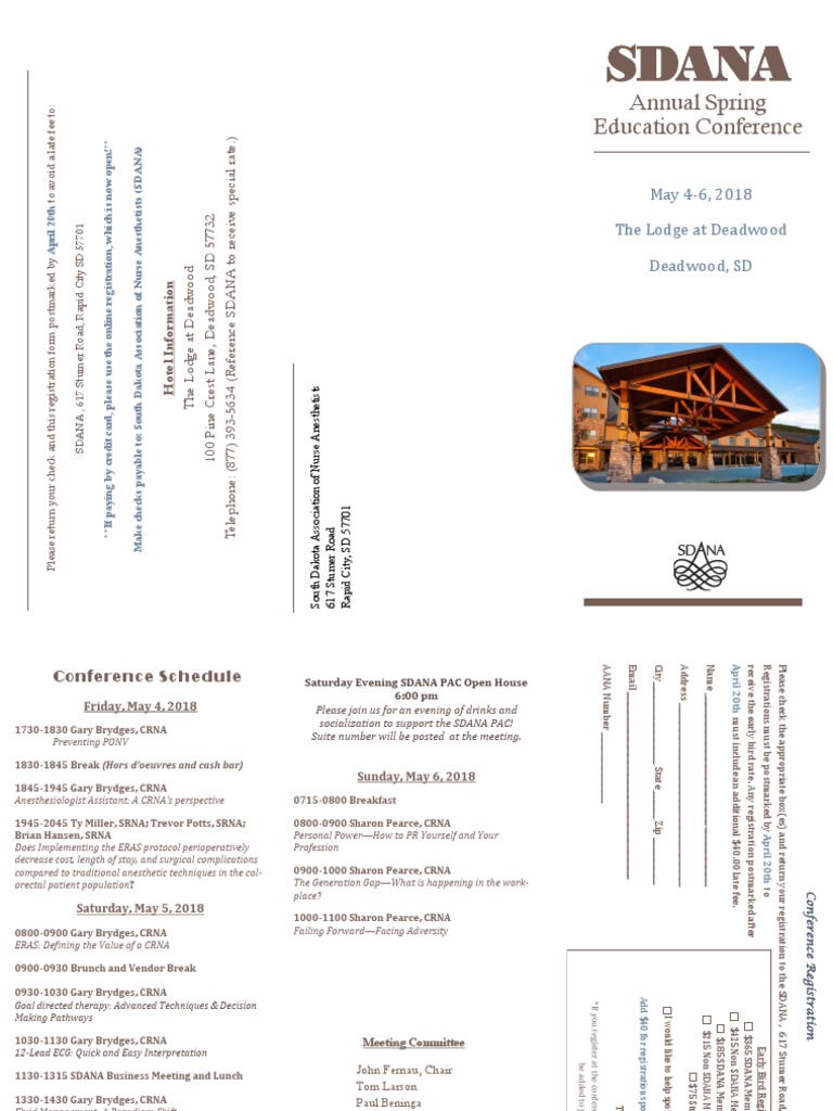 Sdana Spring Conference Brochure | Download Free PDF | Clinical ...