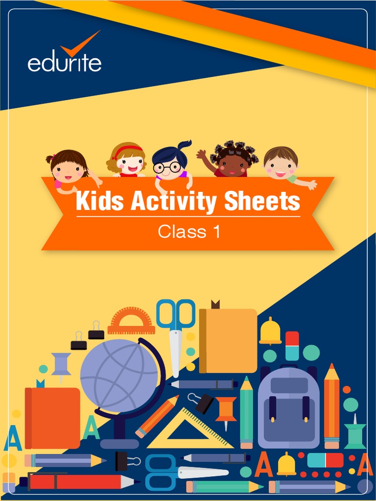 Kids Activity Sheets: Class 1 | PDF | Homework | Question