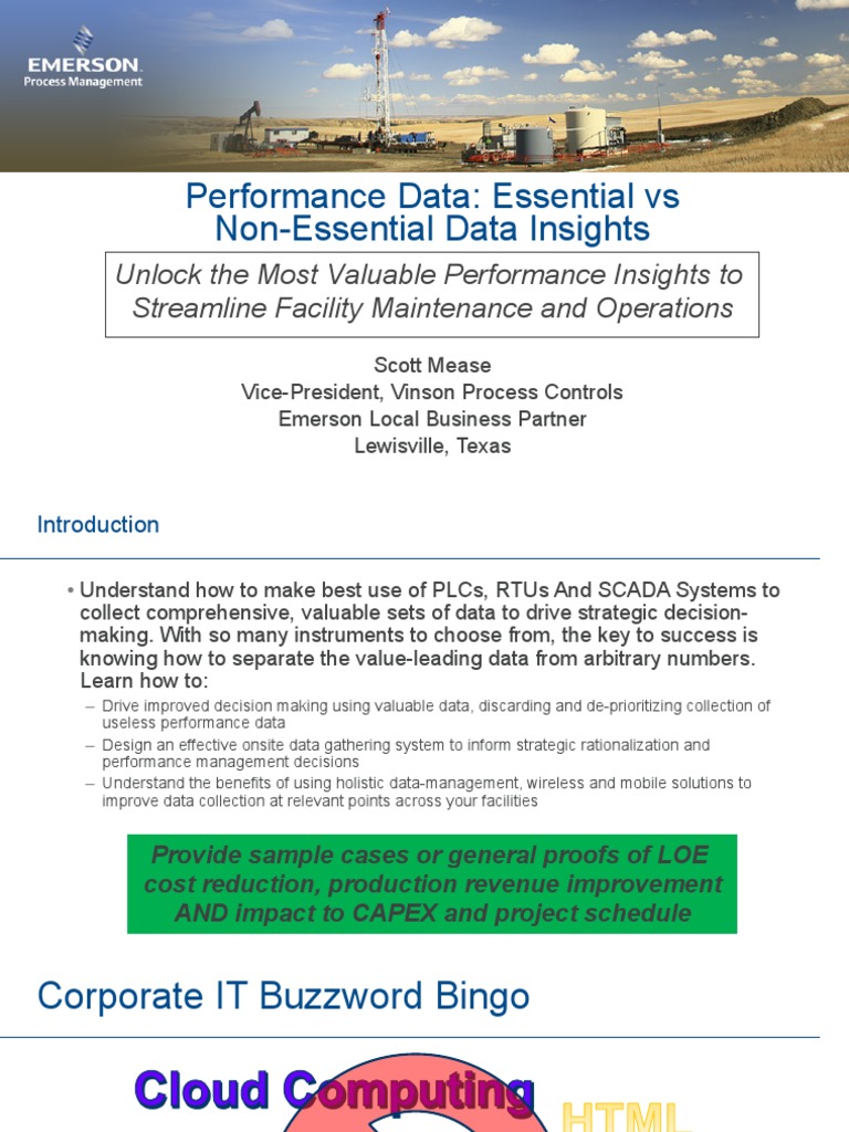 Performance Data: Essential Vs Non-Essential Data Insights | PDF ...