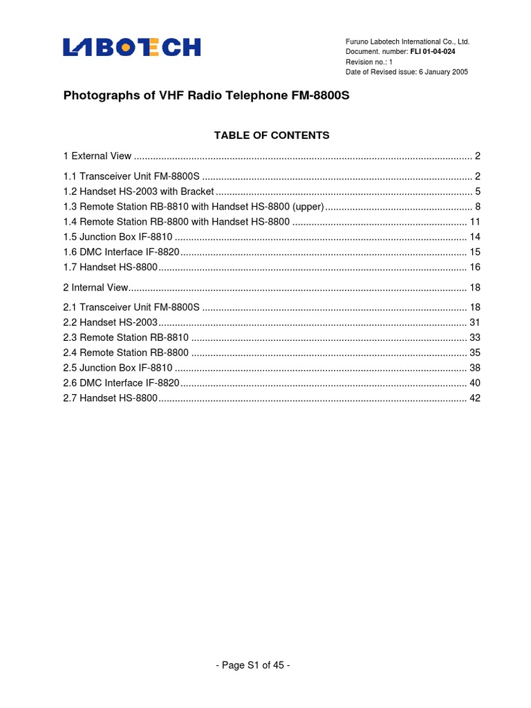 VHF Radio Telephone FM-8800S Guide | PDF | Operational Amplifier ...