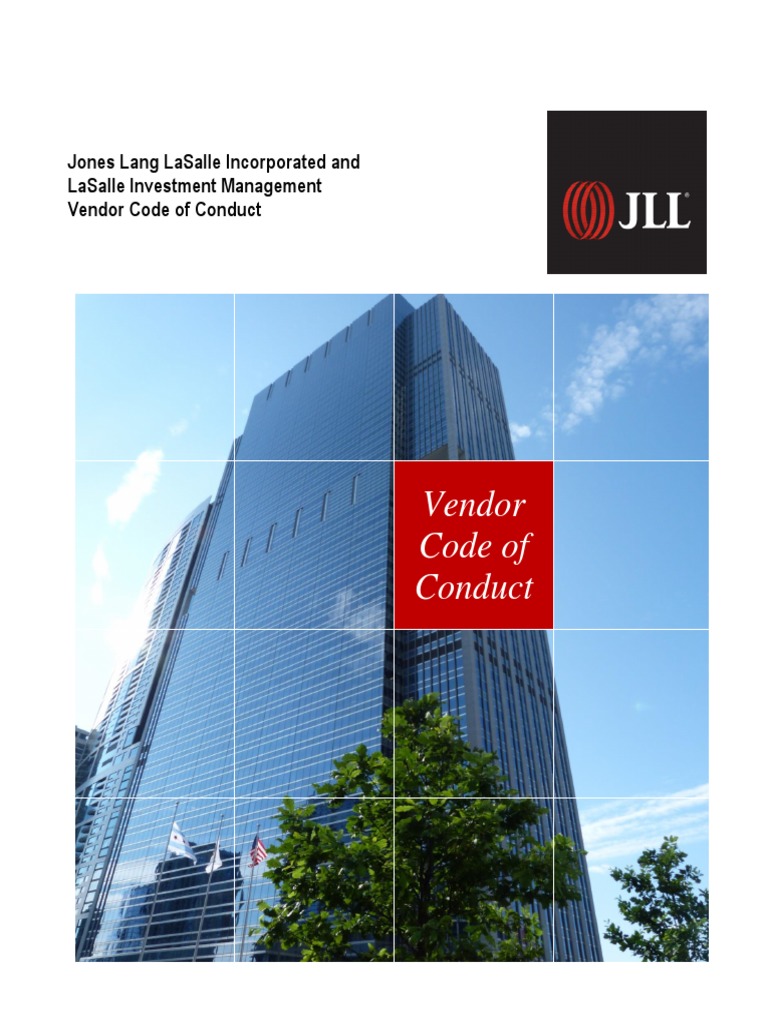 JLL Vendor Code of Conduct PDF | PDF | Business Ethics | Employment