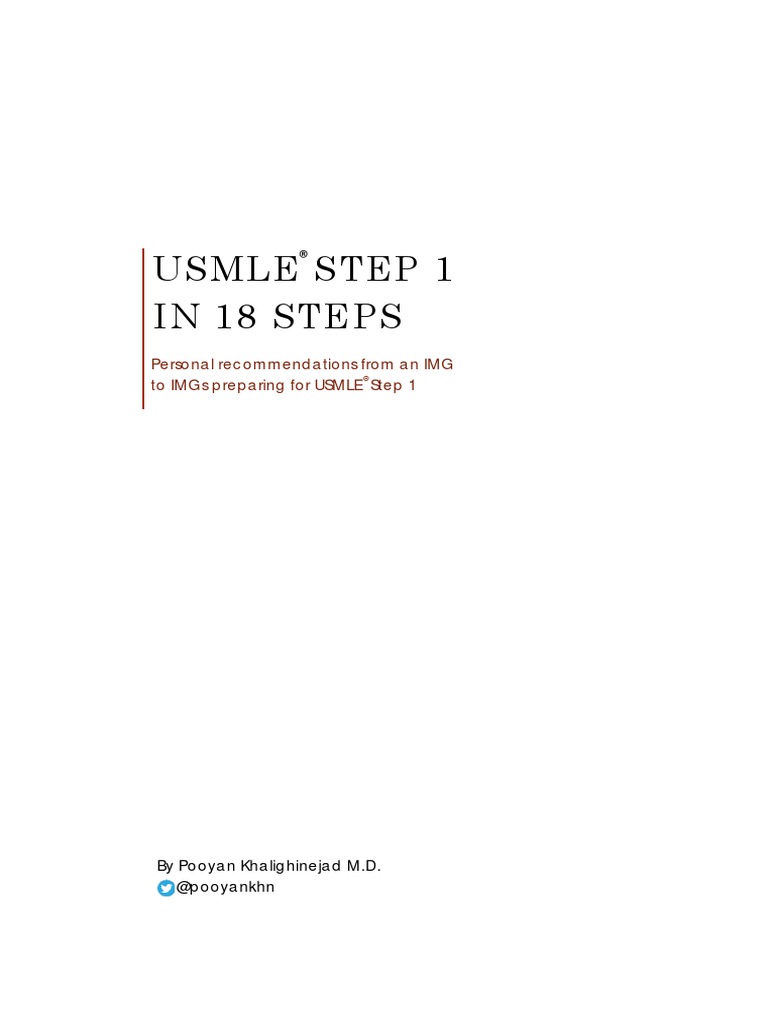 USMLE Step 1 in 18 Steps PDF | PDF | United States Medical Licensing ...