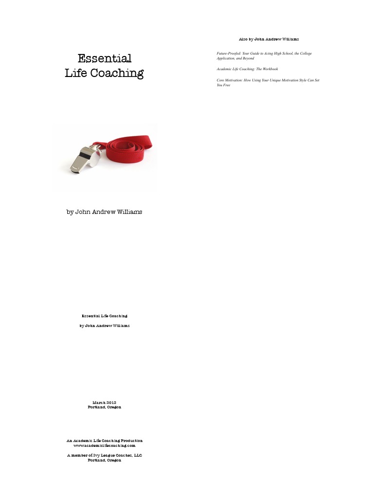 Essential Life Coaching Book PDF | PDF | Goal | Design