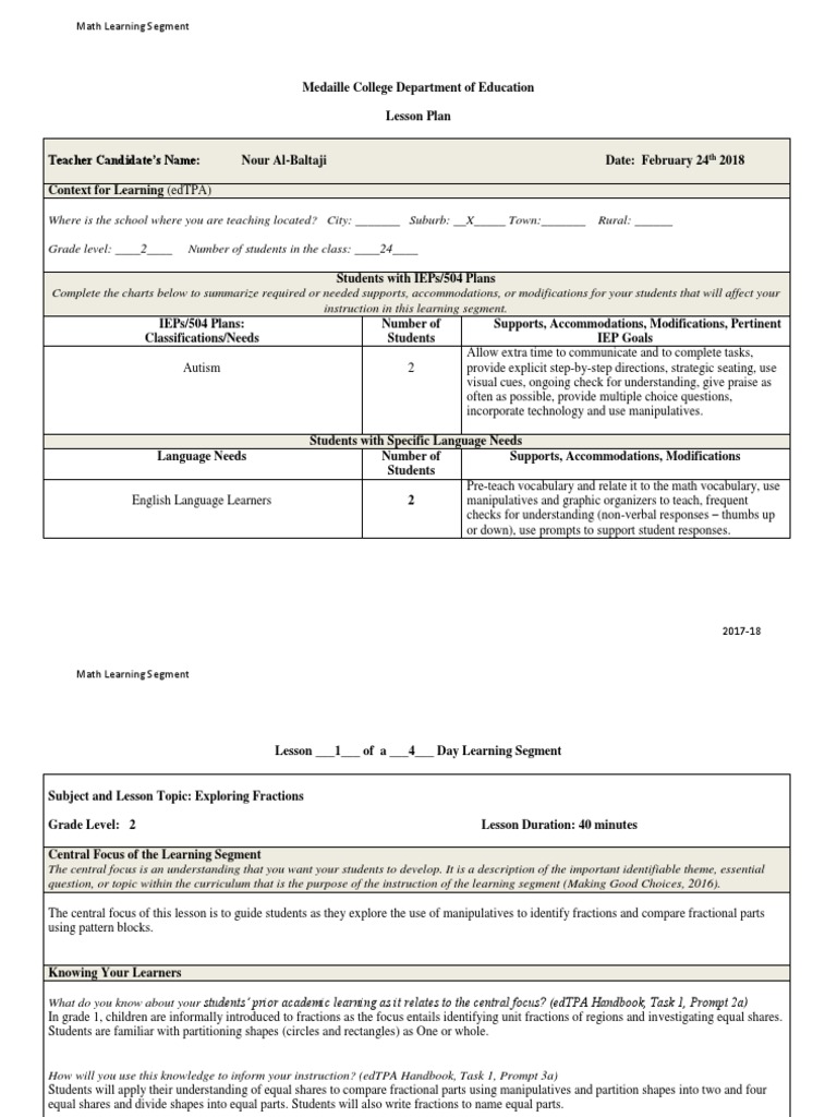 edu500-lesson-plan-template-grade-2-fraction-educational-assessment