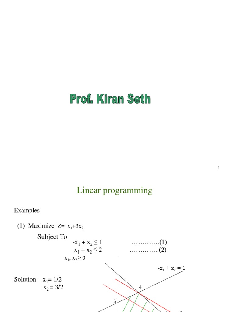 03 Linear Programming | PDF | Linear Programming | Mathematical Optimization