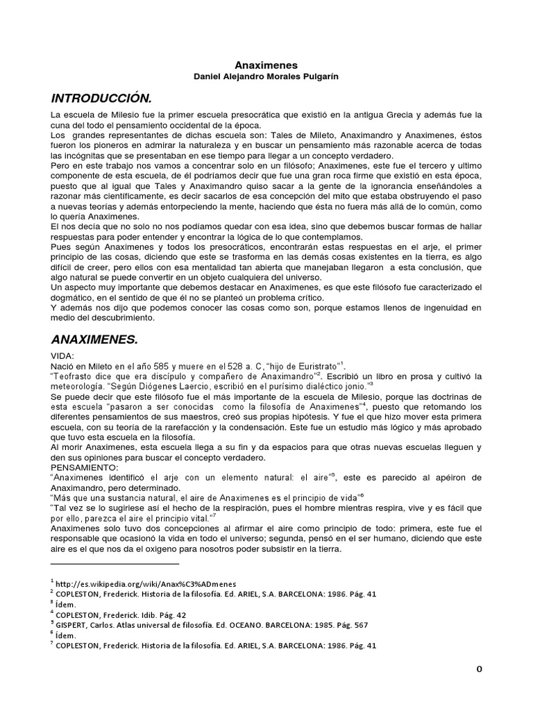 ANAXIMANDRO | PDF | Metafísica | Naturaleza