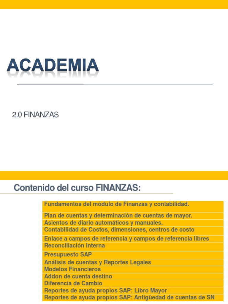Curso SAP Finanzas | PDF | Contabilidad | Factura