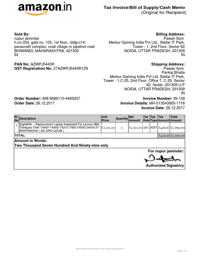 Invoice | Invoice | Government Finances