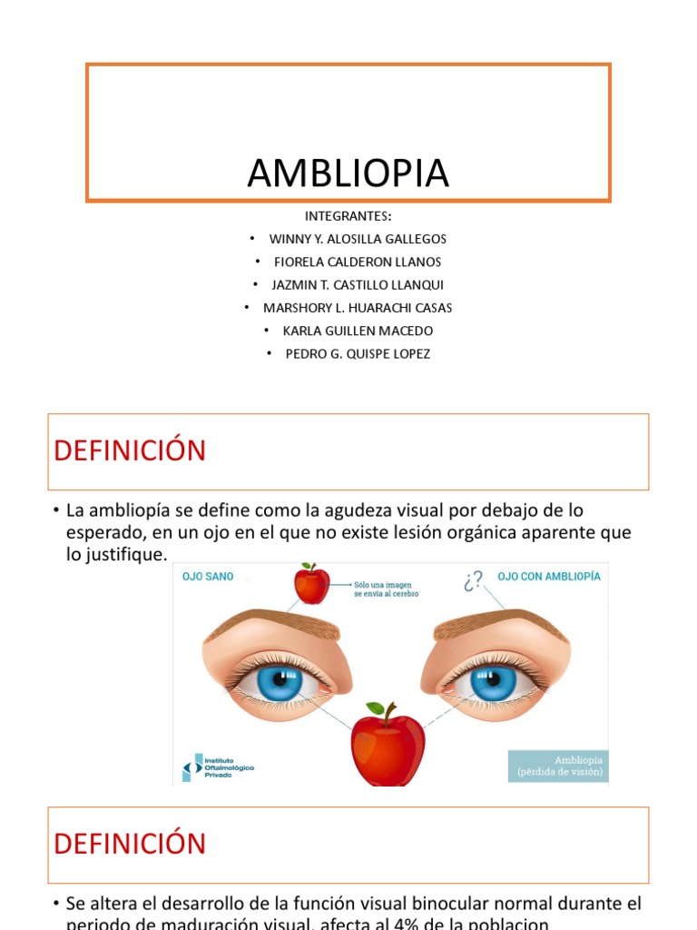 AMBLIOPIA | PDF