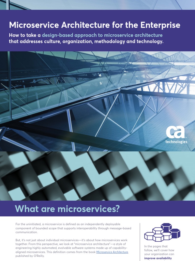 Microservice Architecture For The Enterprise PDF | PDF | Complexity ...