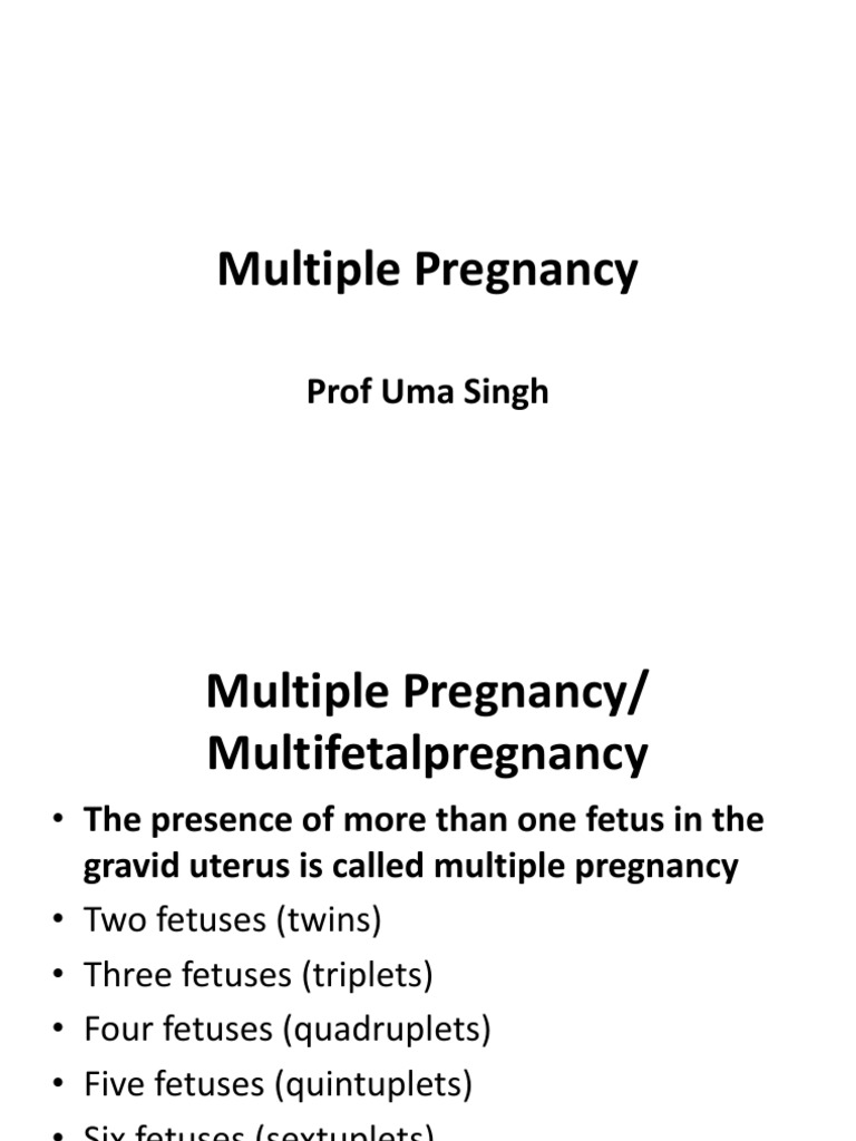 Multiple Pregnancy Guide | PDF | Multiple Births | Twin
