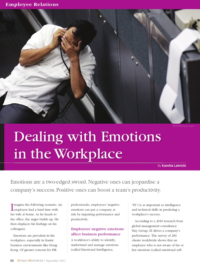 Managing Emotions in the Workplace | PDF | Anger | Emotions