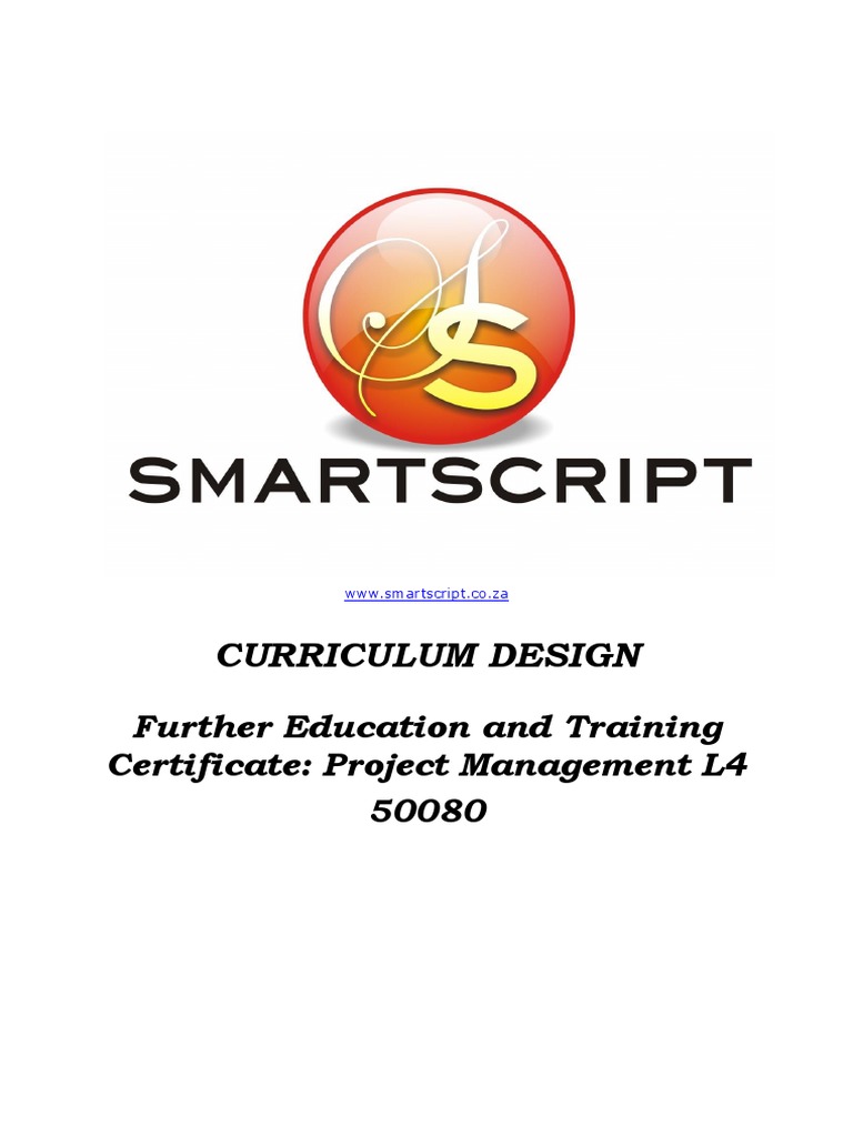 L4 Project Management Curriculum Design Document | PDF | Educational ...