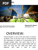 Blank KPC Toolbox Talk Sign Off Sheet | PDF