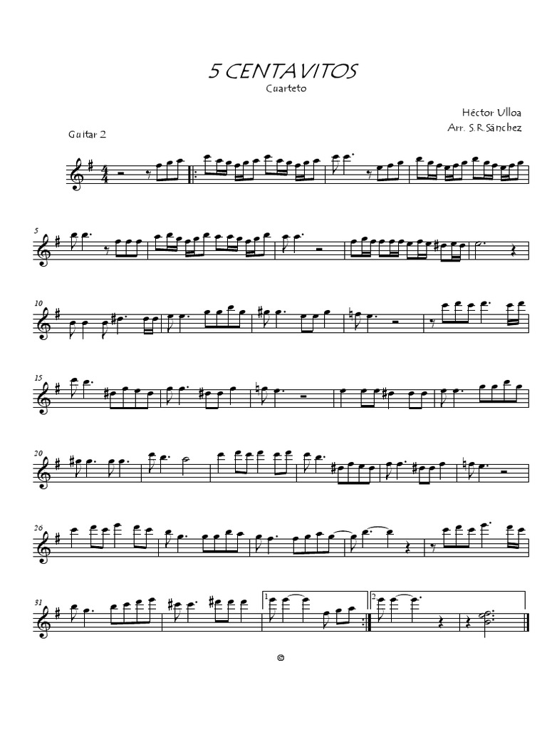 5 CENTAVITOS Guitar 2 PDF | PDF