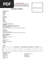 Student Profile Template | PDF