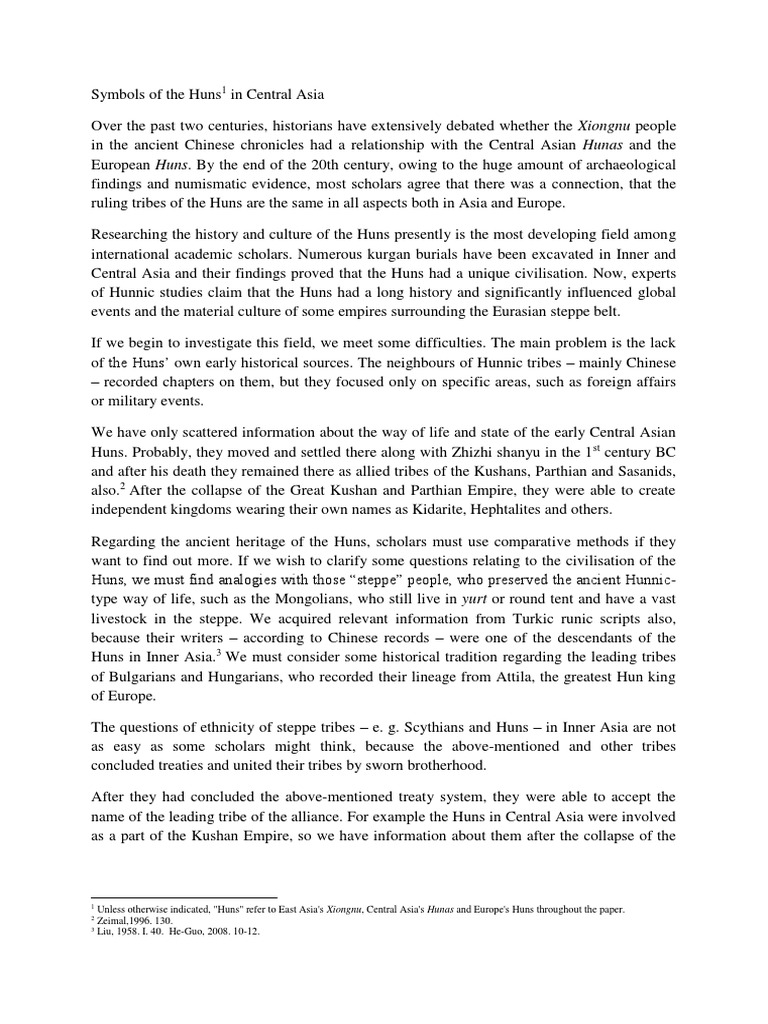 Symbols of The Huns in Central Asia | PDF | Huns | Shamanism