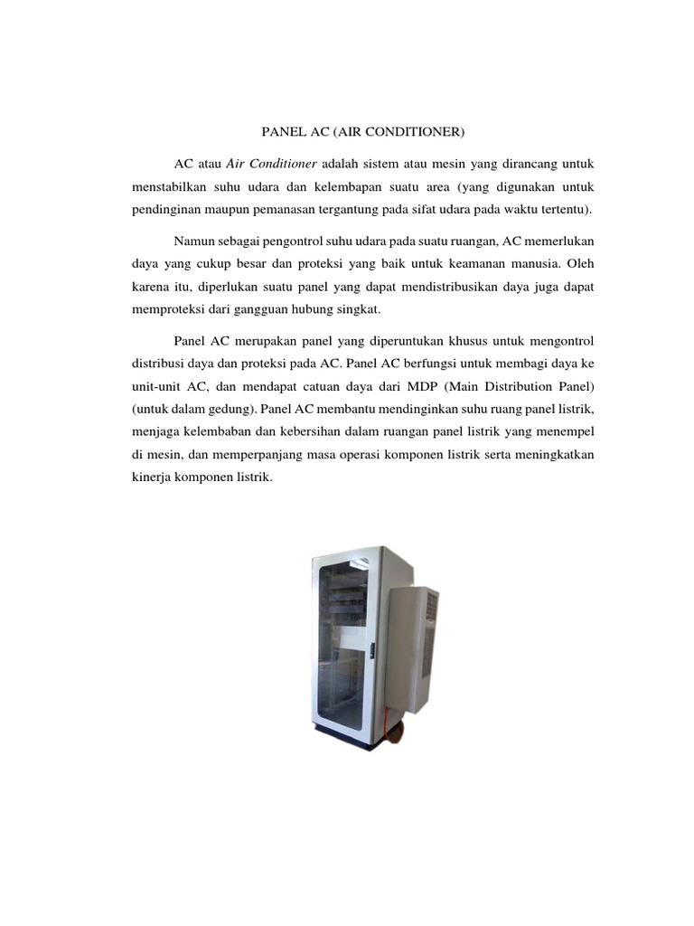 Panel Ac | PDF | Teknologi & Rekayasa