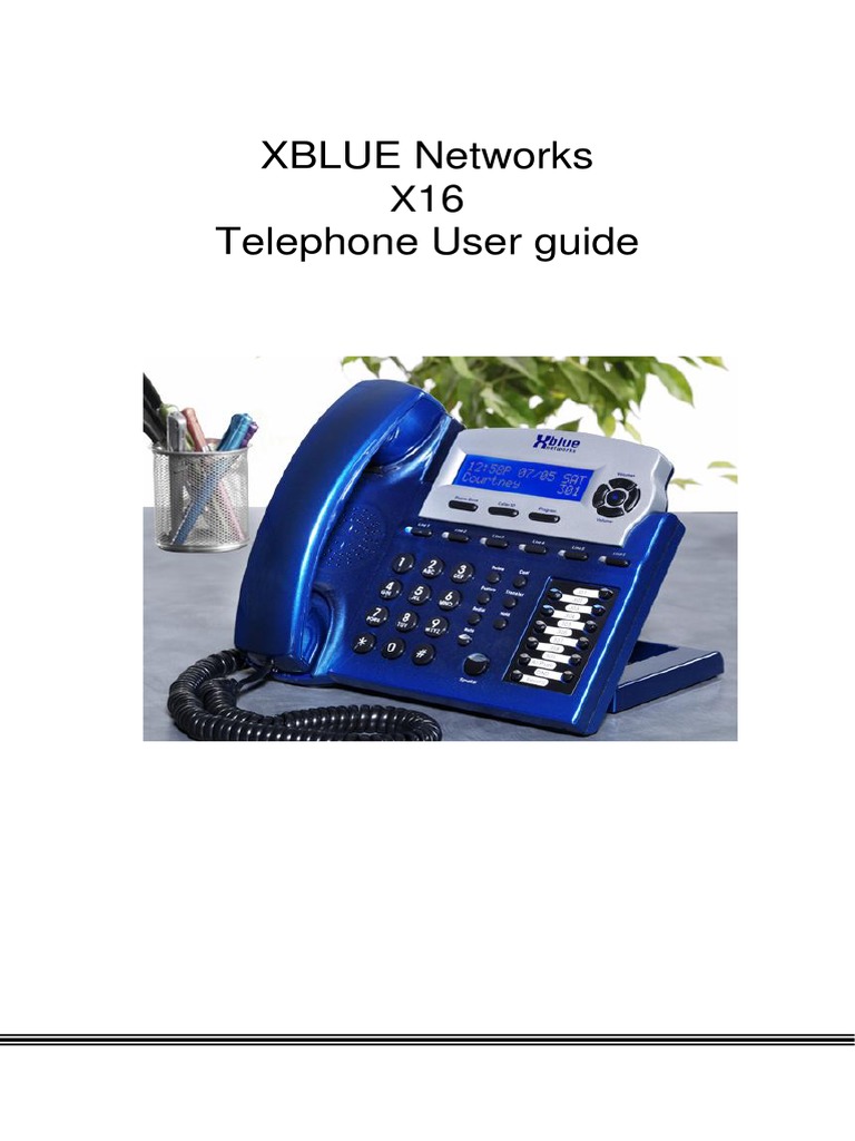 XBLUE Networks 16 Telephone User Guide | PDF | Voicemail | Telephone