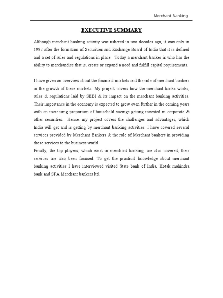 Merchant Banking Insights | PDF | Stock Market | Banks