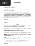 Pre-Trial Script Characters:: Stipulations and Admissions | PDF | Judge ...