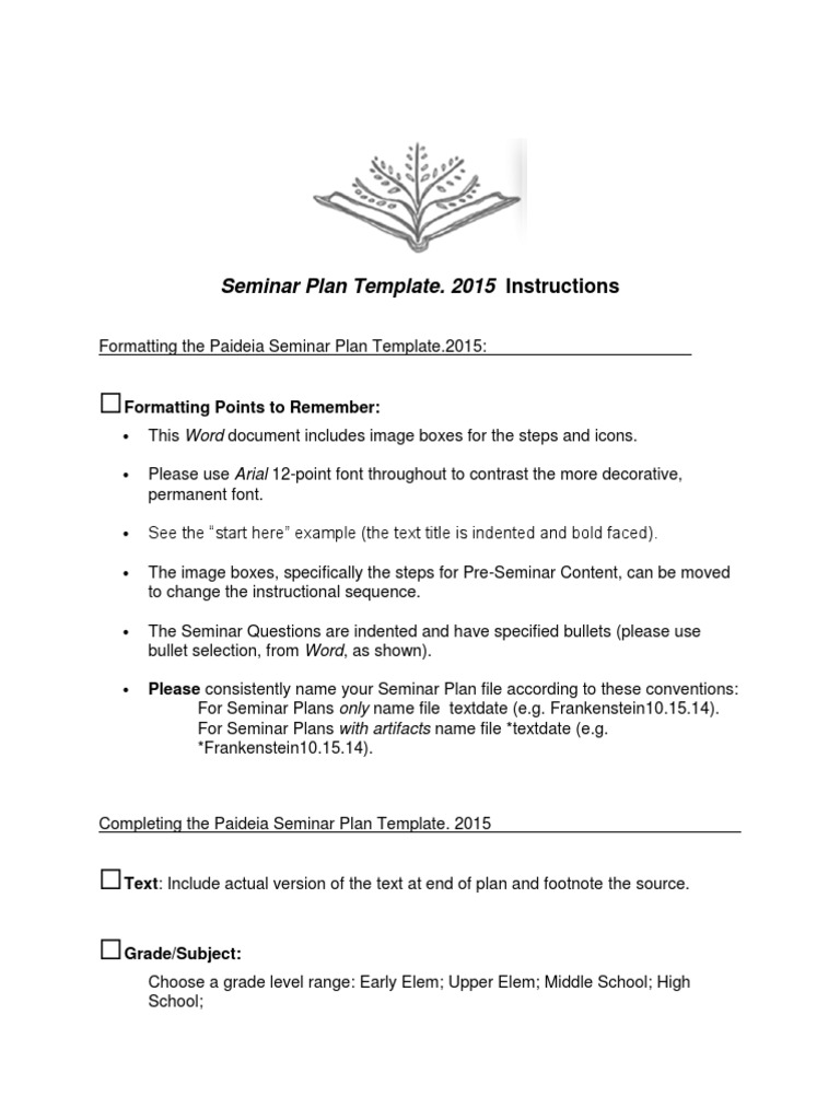 Seminar Planning Guide for Educators | PDF | Vocabulary | Curriculum